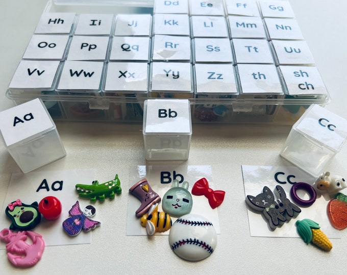 Alphabet Objects With Storage-alphabet Sound Objects-speech Therapy ...