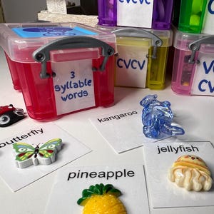 Mini Object Words for Speech Therapy Apraxia Objects Cv-vc, Cvc, Cvcv ...