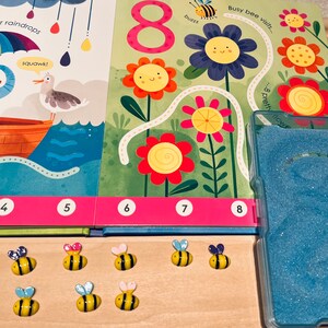 Number Finger Trail Book Kit-story Props-speech Therapy Mini Objects ...
