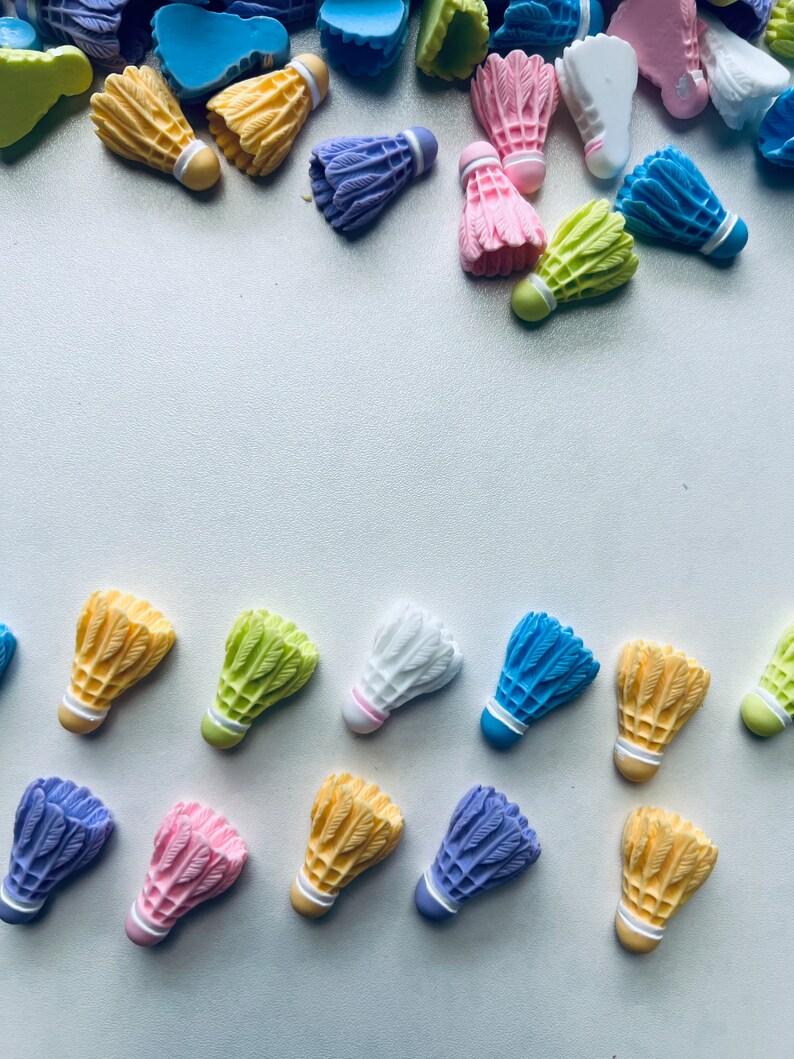 Mini Badminton Set-tennis Trinkets-sports Trinkets-resin - Etsy