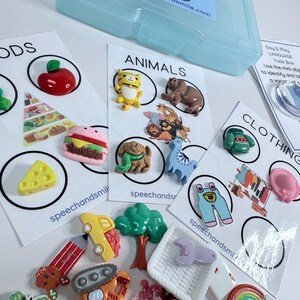 LANGUAGE Task Box With Mini Objects Speech Therapy Activity Box ...