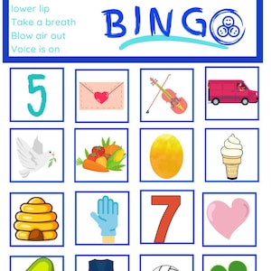 F and V Sounds Printable Bingo Matching Game-printable Speech Therapy ...