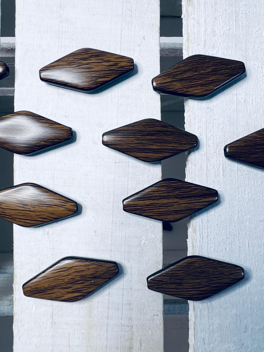 Bulk Wood Rhombus Shapes – Mini Wooden Sorting Objects, Speech Therapy ...