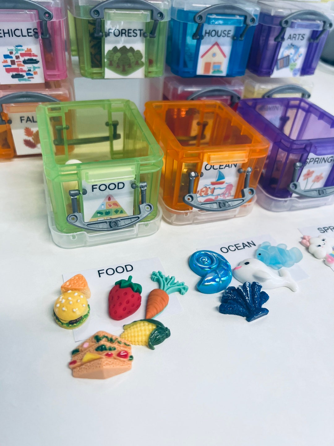 INDIVIDUAL Theme Mini Objects for Speech Therapy Trinkets for a Variety ...