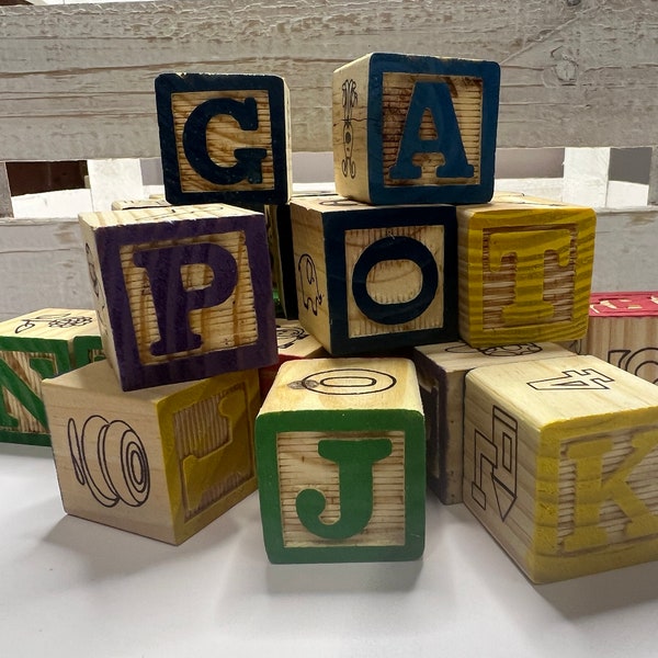 Wood Alphabet - Etsy