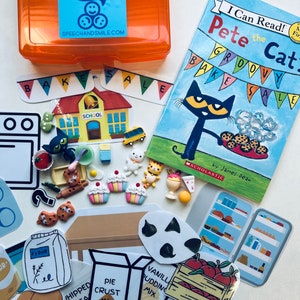 Story Kit-pete the Cat STORY PROPS Pete the Cat Groovy Bake Sale-speech ...
