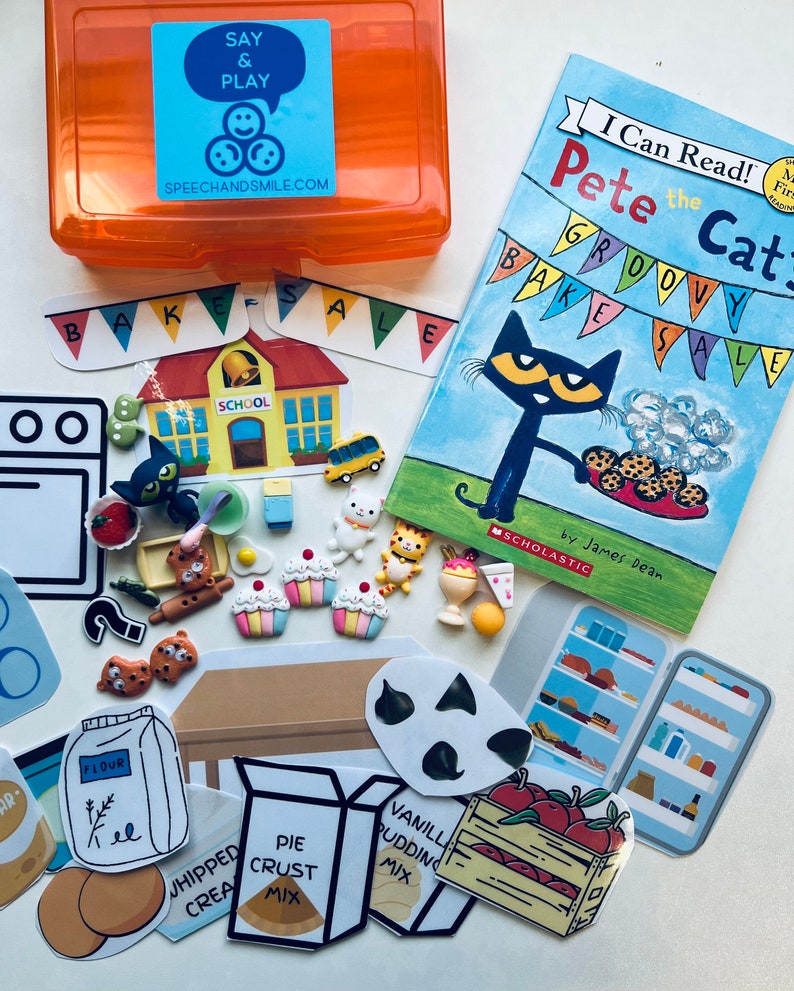 Story Kit-pete the Cat STORY PROPS Pete the Cat Groovy Bake - Etsy