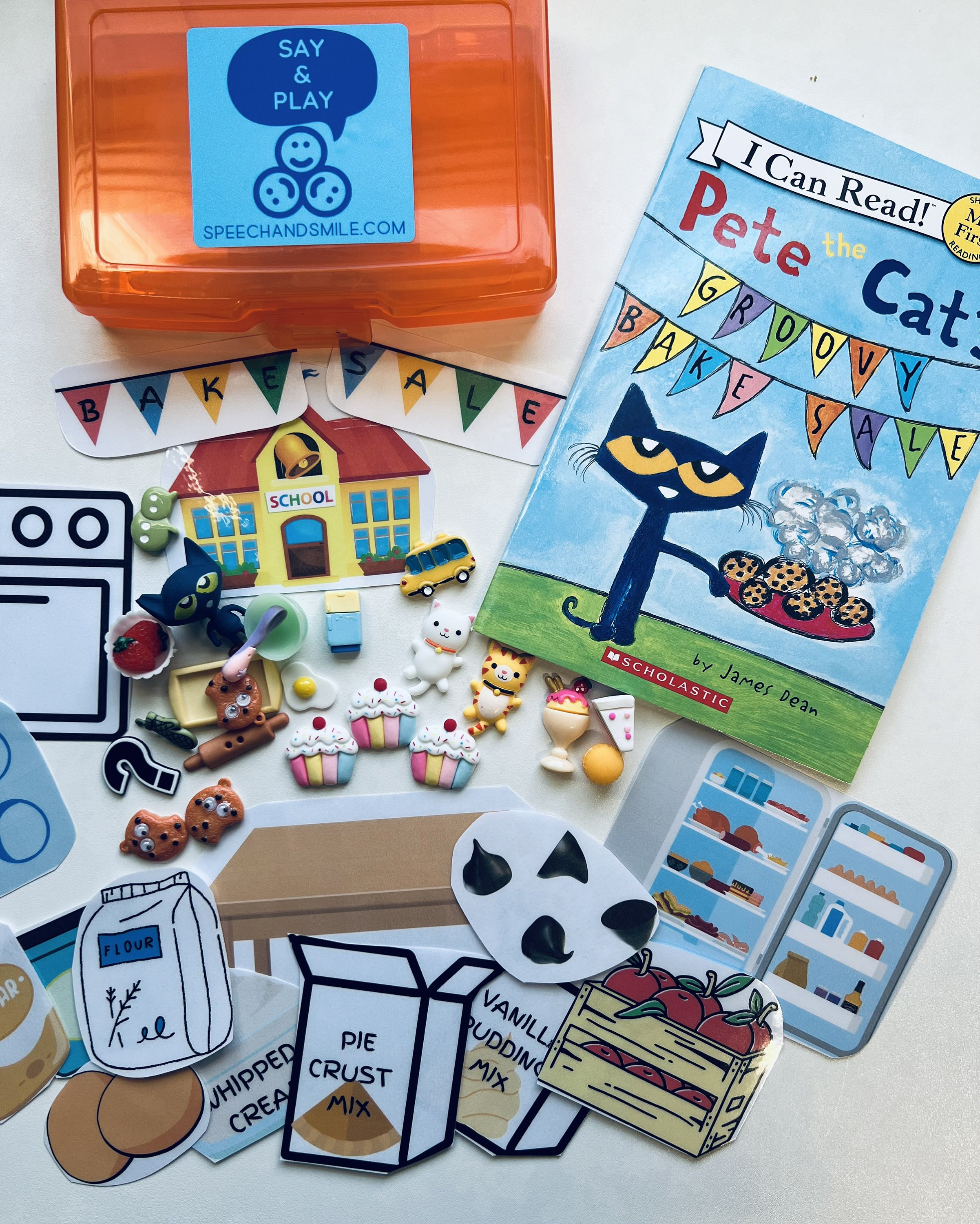 Story Kit-pete the Cat STORY PROPS Pete the Cat Groovy Bake - Etsy