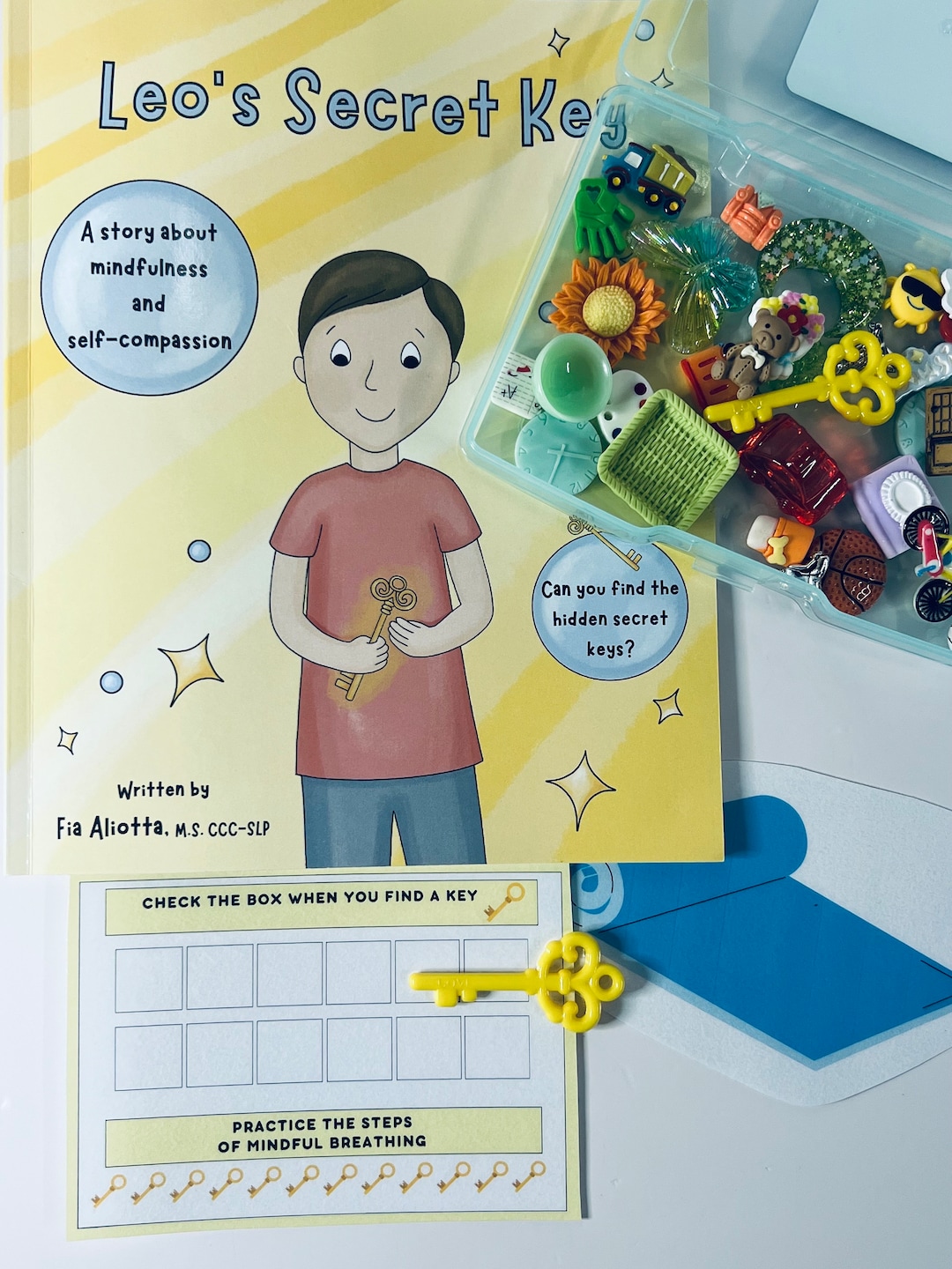 Childrens Book-leos Secret Key-story Kit-mindfullness Book-speech ...