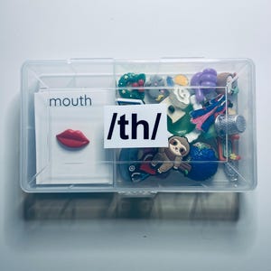 Speech Therapy Mini Objects Set of Trinkets With Cards PICK YOUR SOUND ...