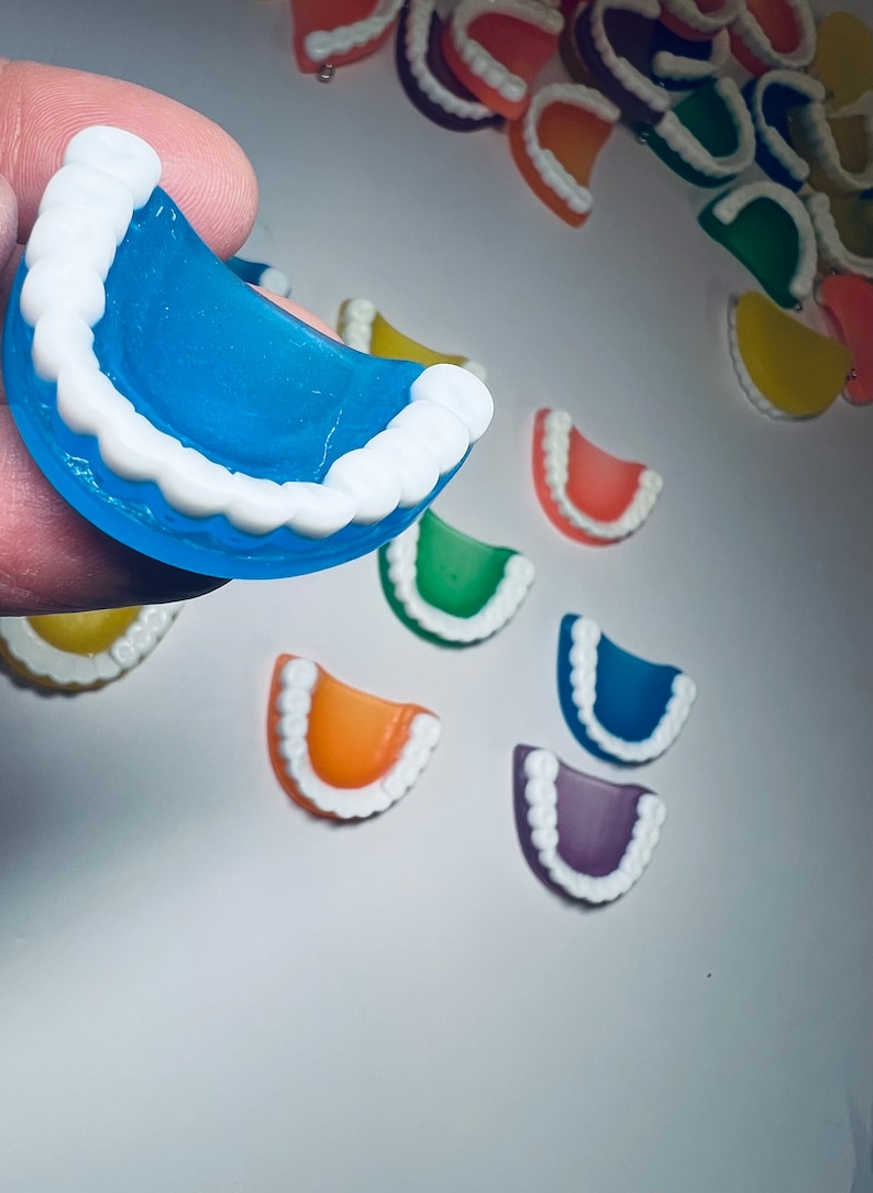 Miniature Teeth Mouth Model Mini Teeth Trinket Speech Therapy Mini ...