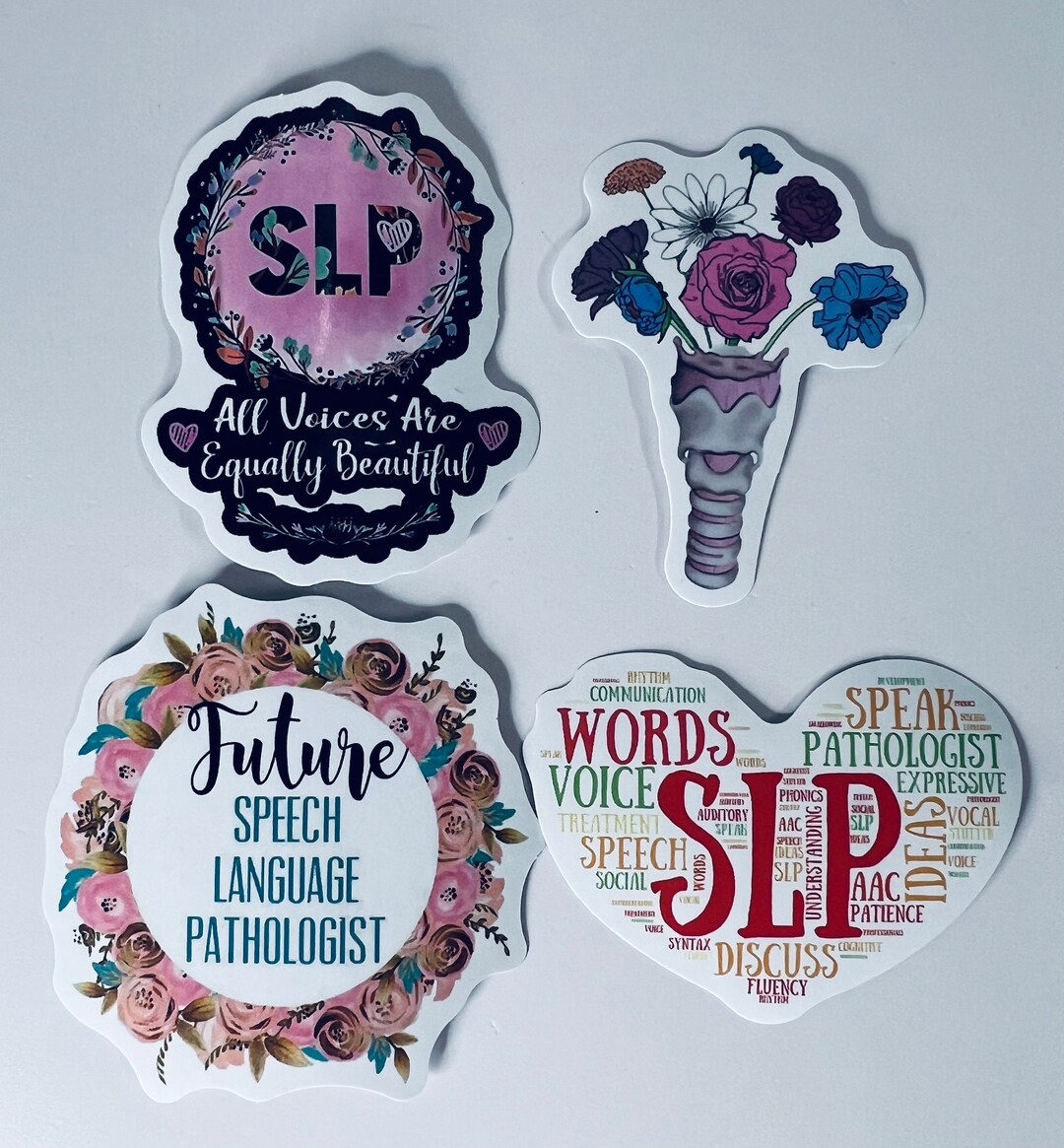 SLP Sticker Bundle 4 Speech Therapy Stickers for Medical SLP Future Slp ...