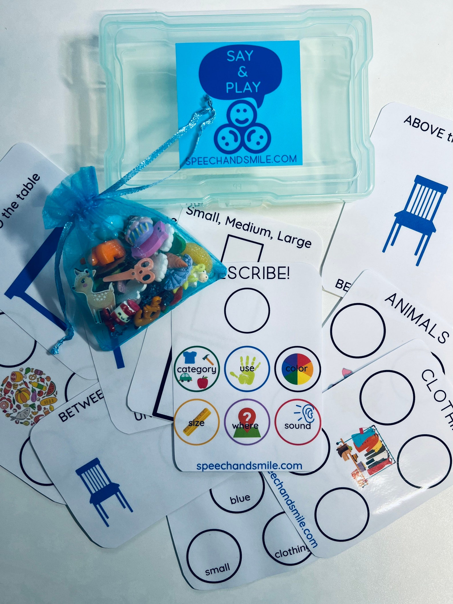 LANGUAGE Task Box With Mini Objects-speech Therapy Activity Box ...