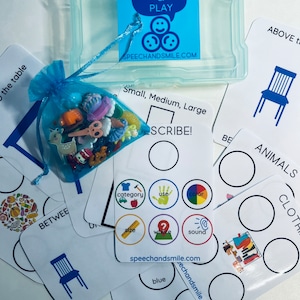 LANGUAGE Task Box With Mini Objects Speech Therapy Activity Box ...