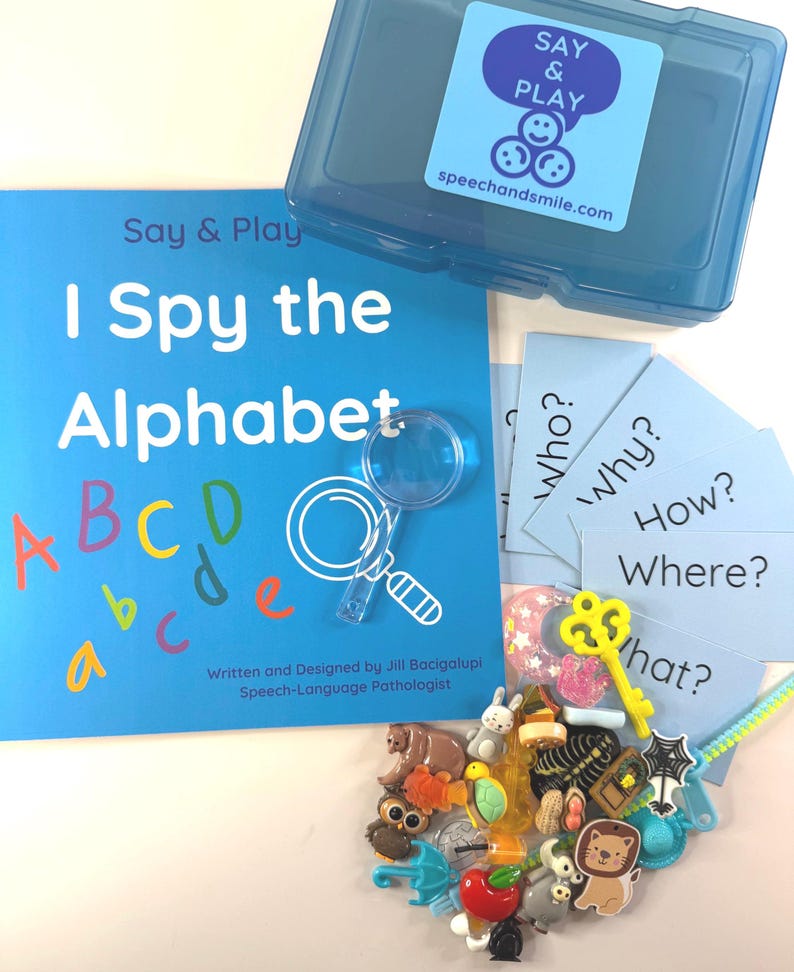 Say & Play Mini Objects I Spy the Alphabet Book + Mini Objects Kit — 26 ...