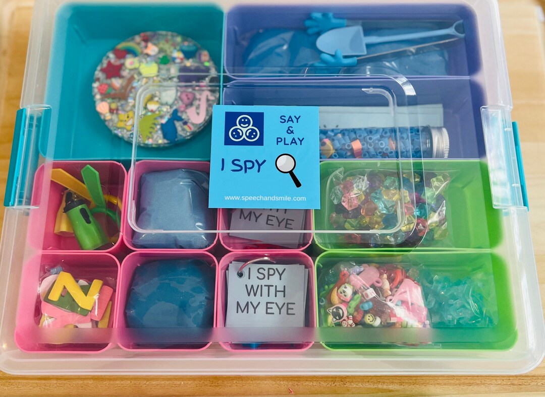 I SPY Play Kit I Spy Activity Speech Therapy Mini Objects Trinkets for ...
