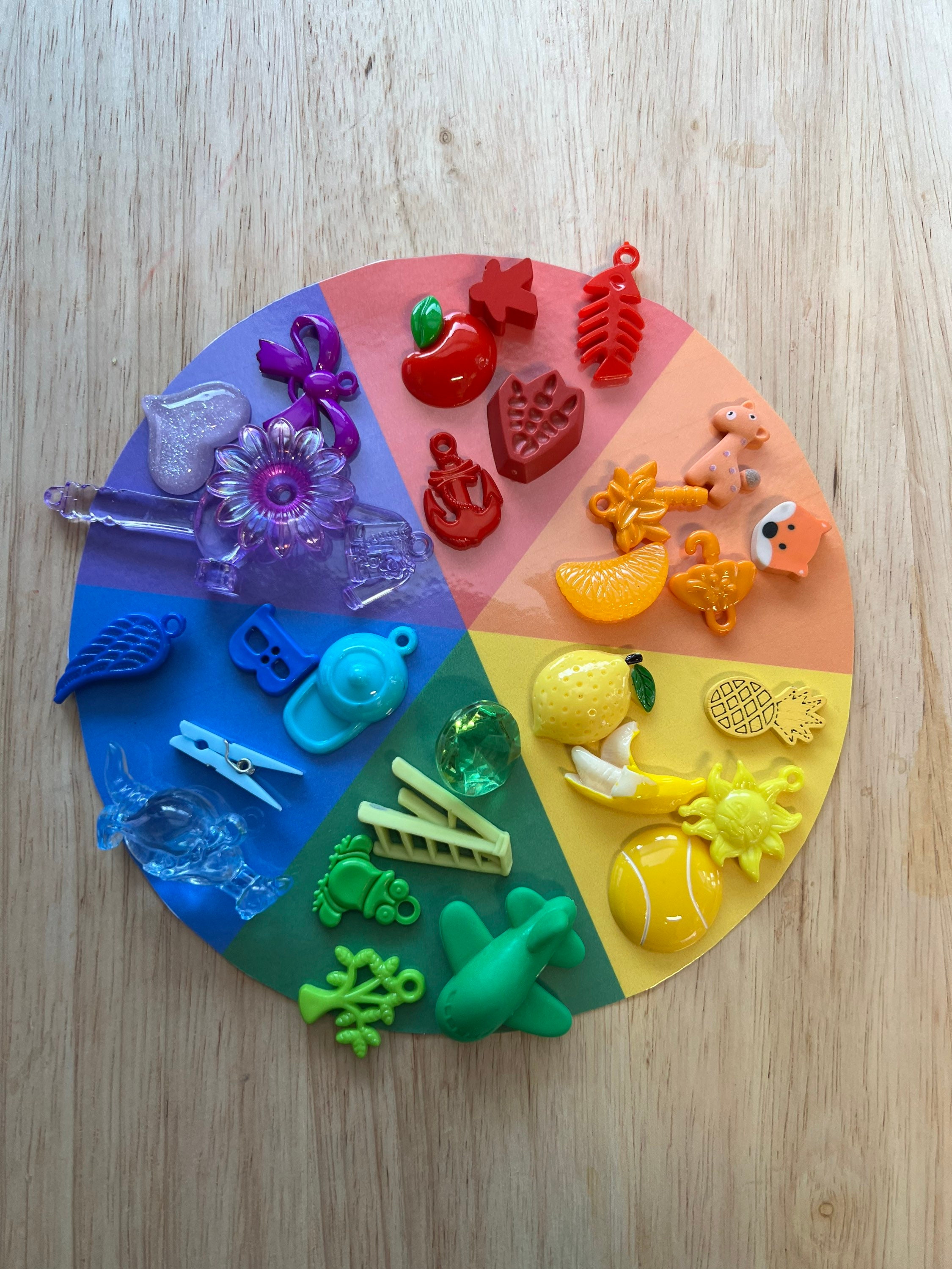 Color Sorting Bookobjects and Wheel-color Sorting Trinkets-i - Etsy