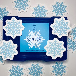 Winter Mini Objects Language Task Box Speech Therapy Minis Winter Theme ...