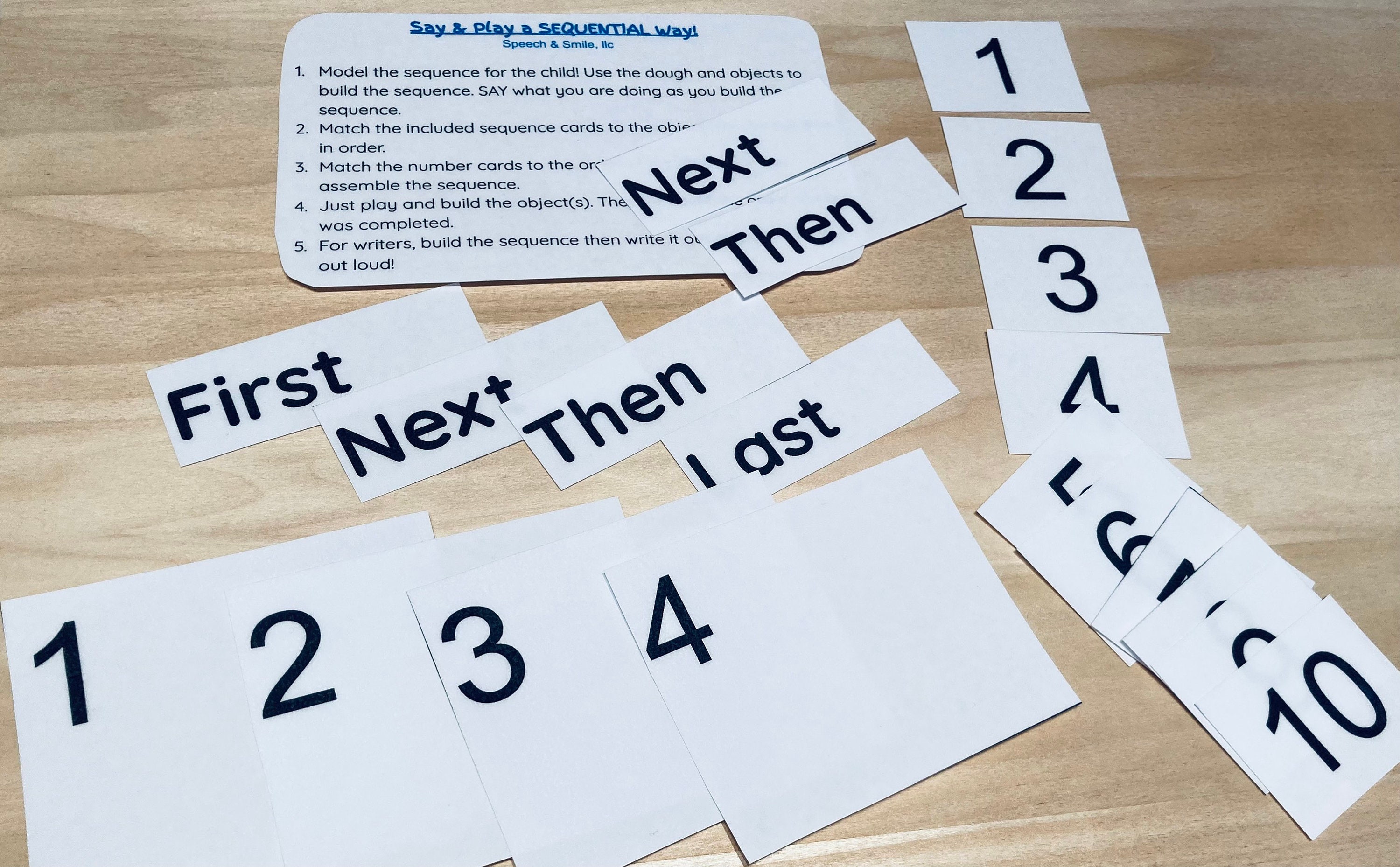 Montessori Language Objects-SLP Pizza Kit-Sequence Kit-Language ...