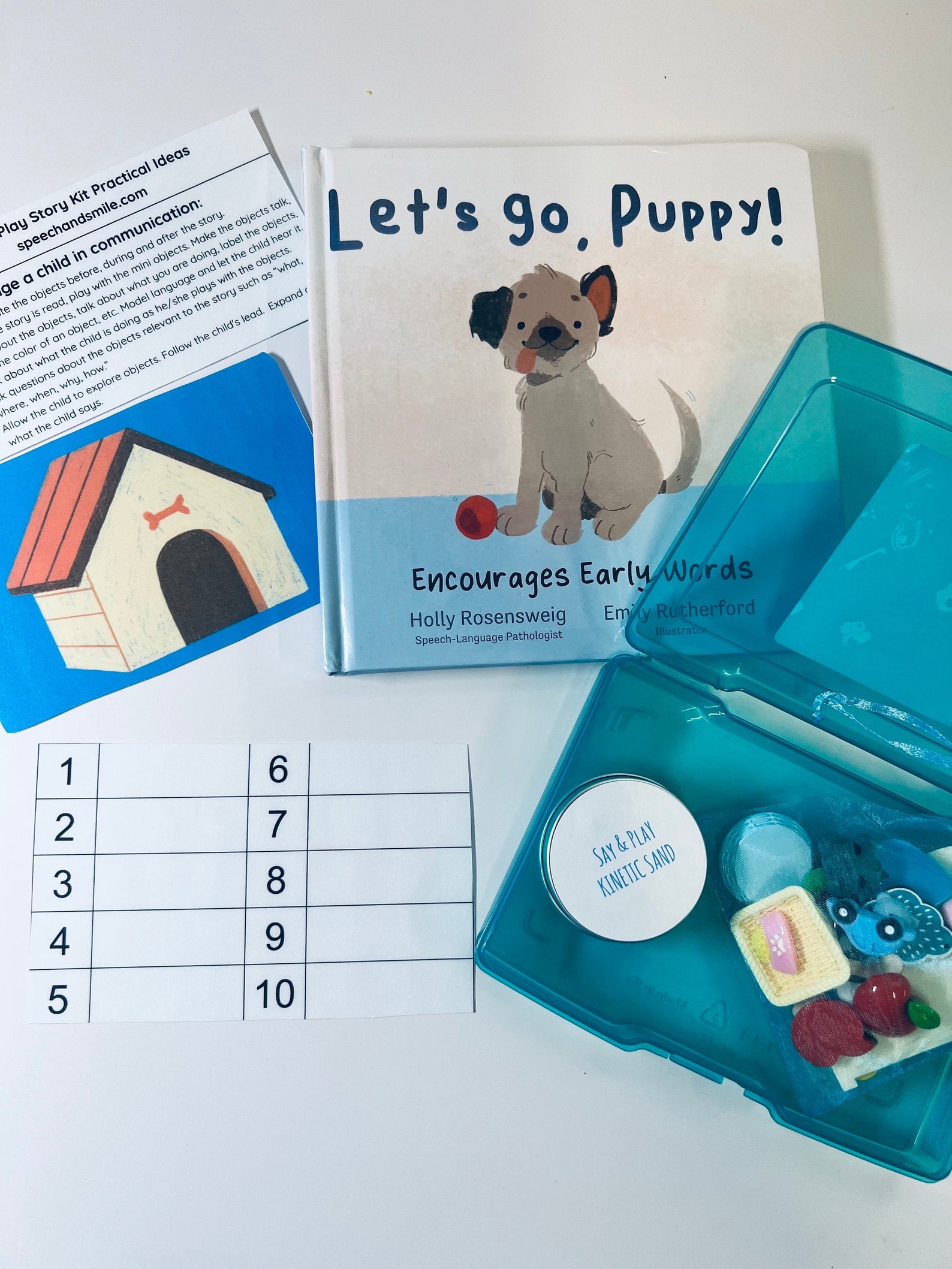 Say & Play Story Kit With Mini Objects – Let’s Go Puppy + Early Sounds ...