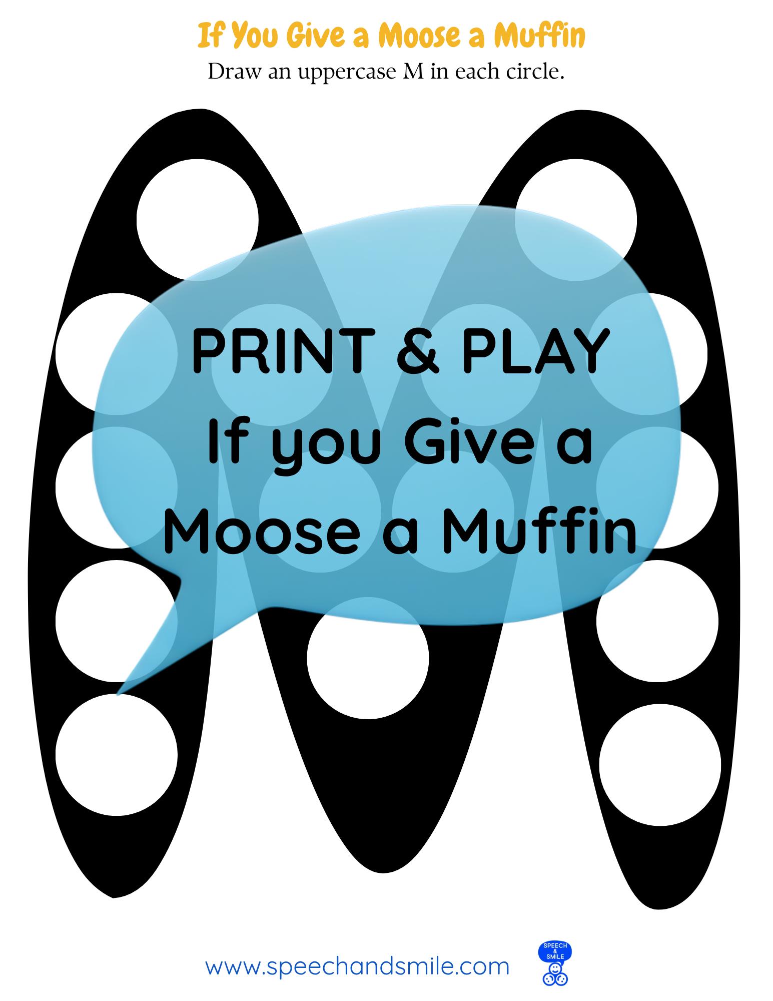 Story Kit Companion Pack - If You Give a Moose a Muffin- PRINTABLE ...