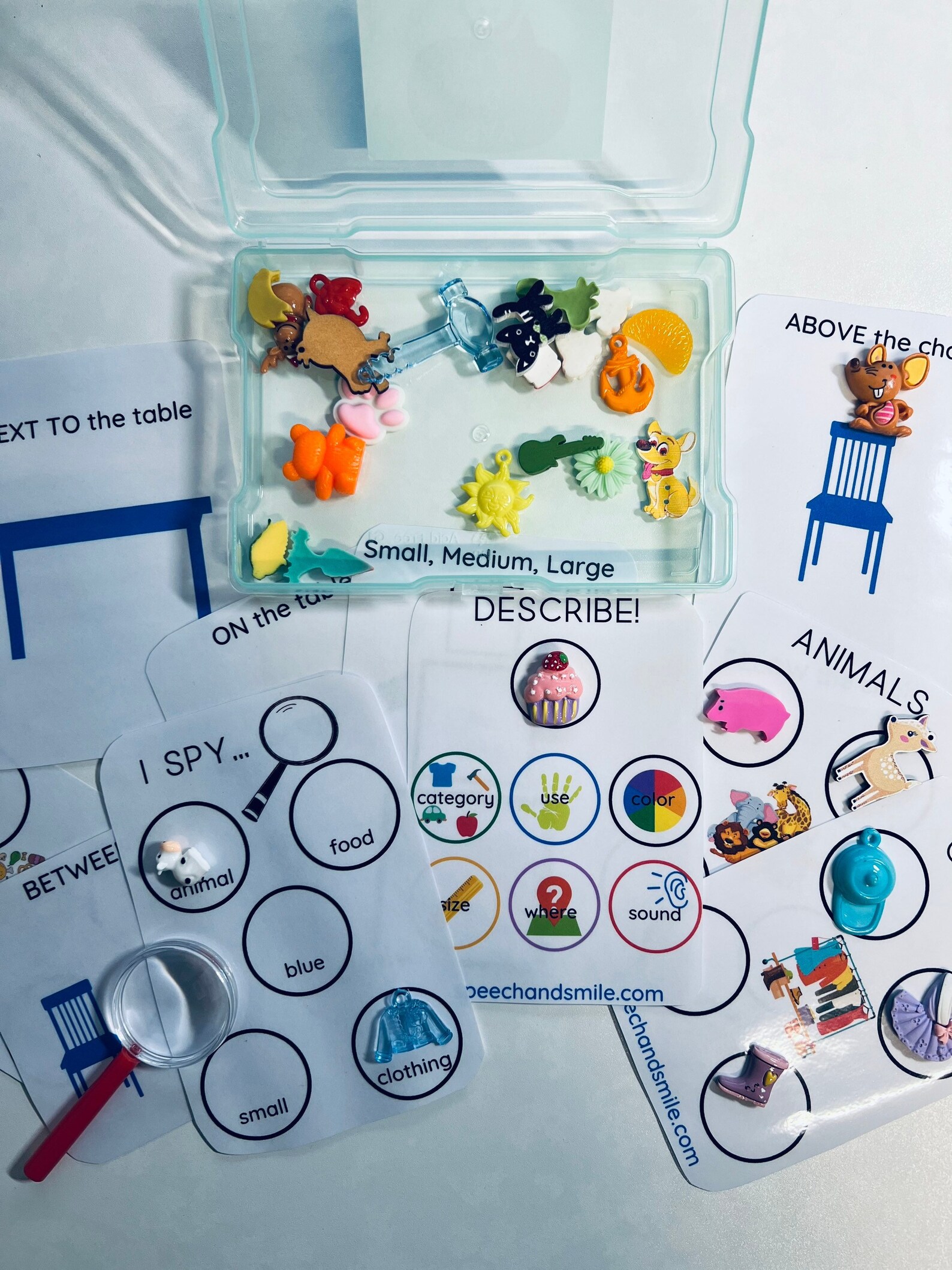 LANGUAGE Task Box With Mini Objects-speech Therapy Activity Box ...