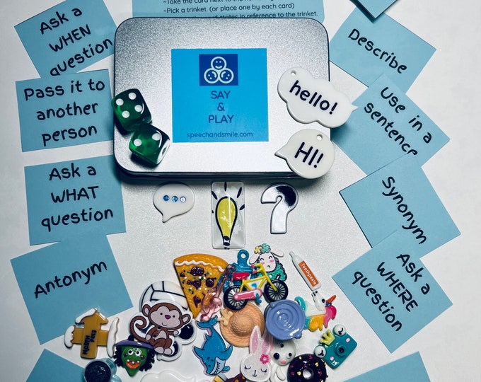 Trinkets for Teens social Language Game-speech Therapy Mini Objects ...