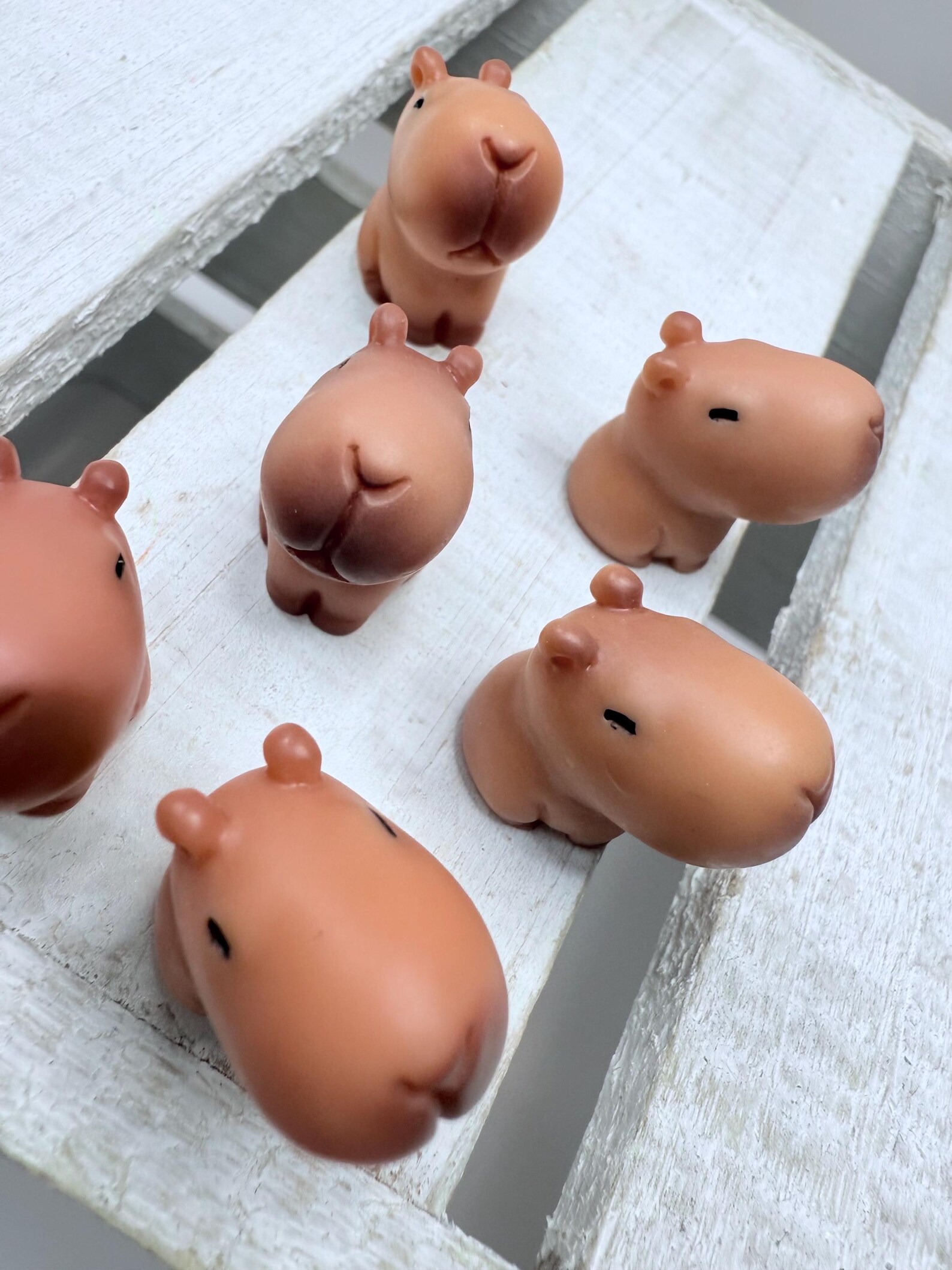Miniature Capybara Figurine Animal Mini Objects Speech Therapy Mini ...