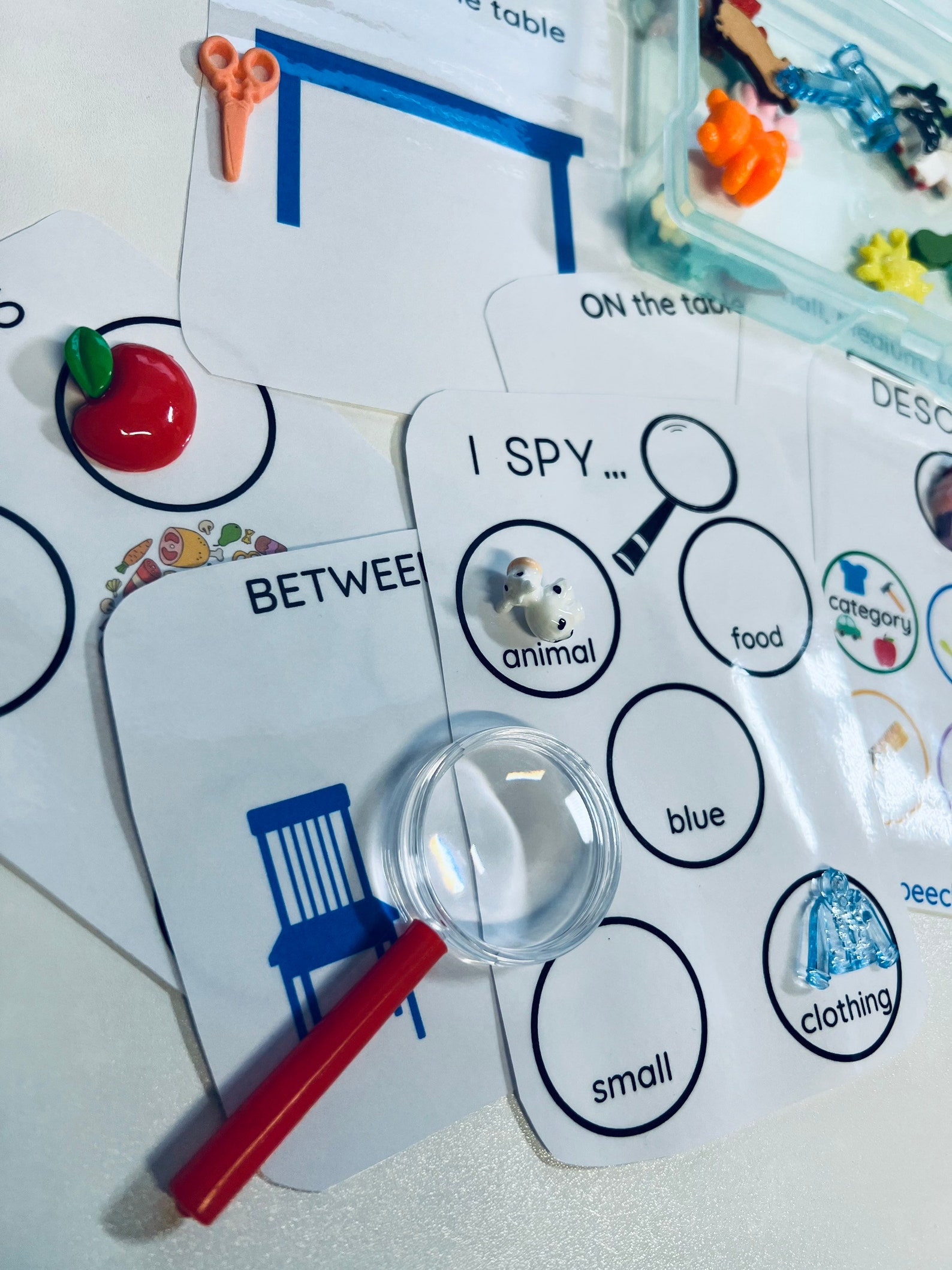 LANGUAGE Task Box With Mini Objects-speech Therapy Activity Box ...