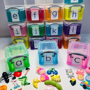 Alphabet Objects Trinkets 7 per Letter Objects in Storage BEST SELLER ...