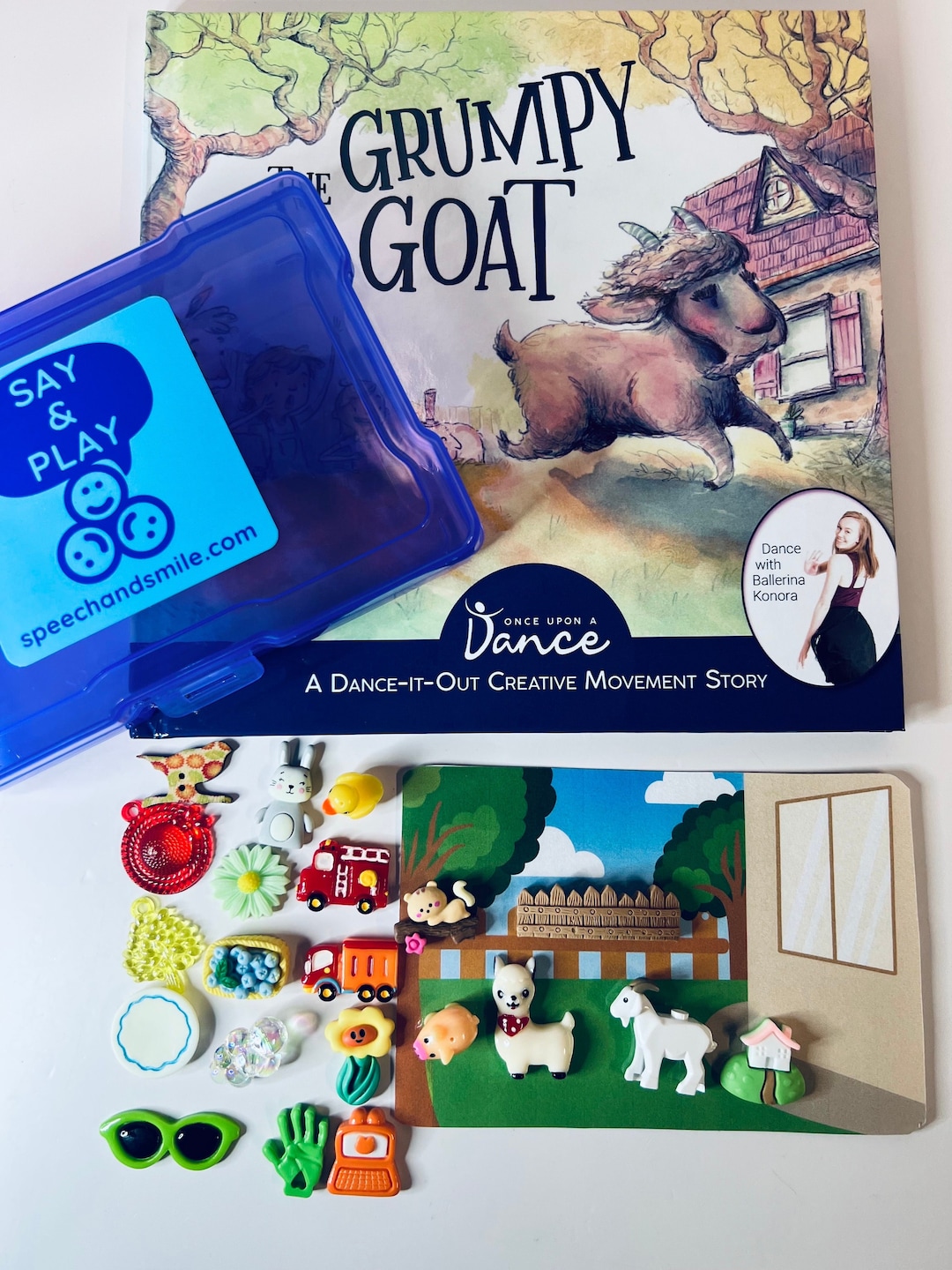 The Grumpy Goat Book Say and Play Story Kit Objects Speech Therapy ...