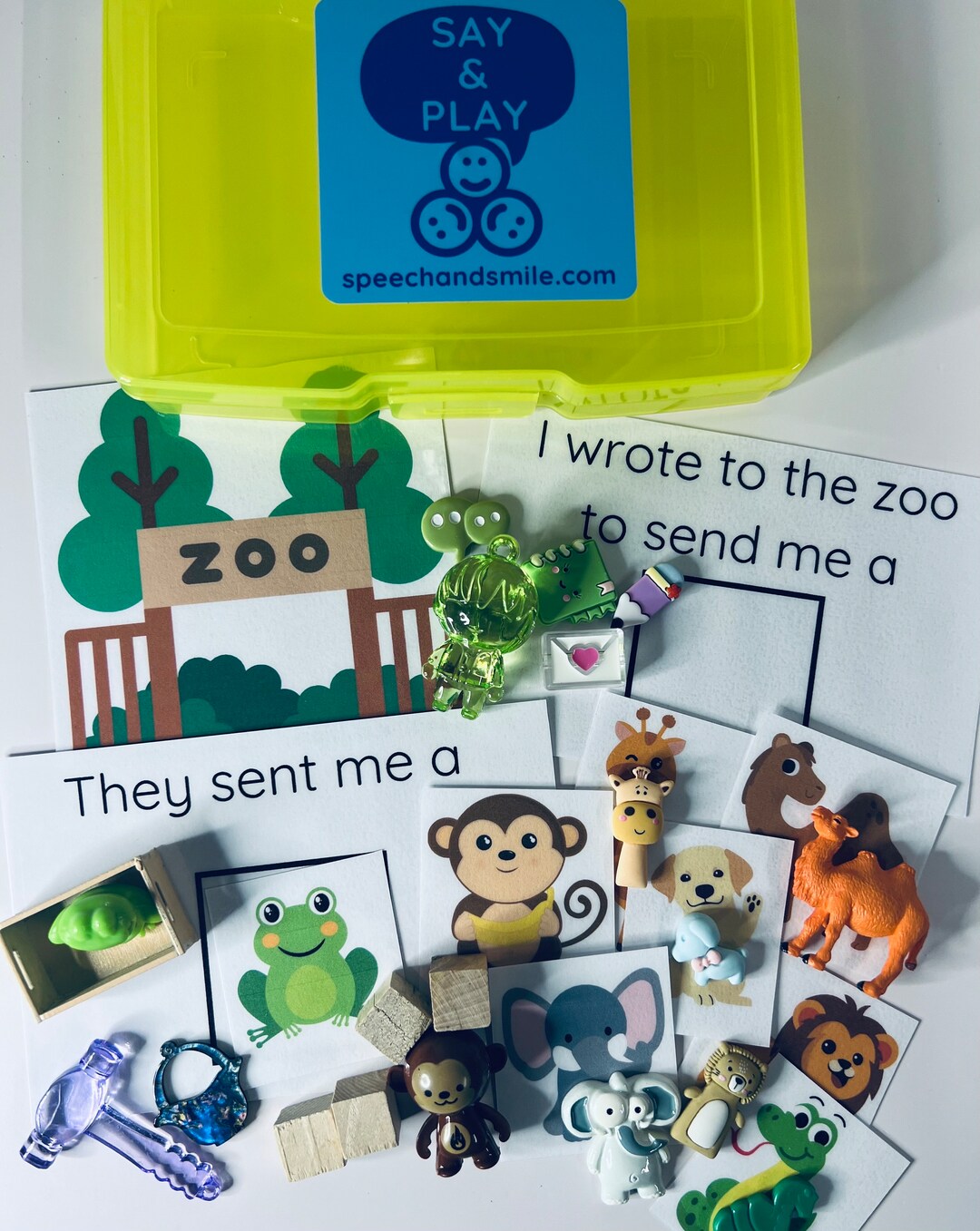 Dear Zoo Story Kit Speech Therapy Mini Objects Zoo Book Preschool Book ...