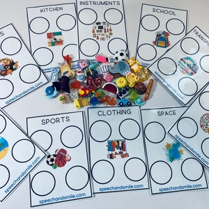 Sorting Mats PRINTABLE Sorting Mats for Trinkets and Objects-learn to ...