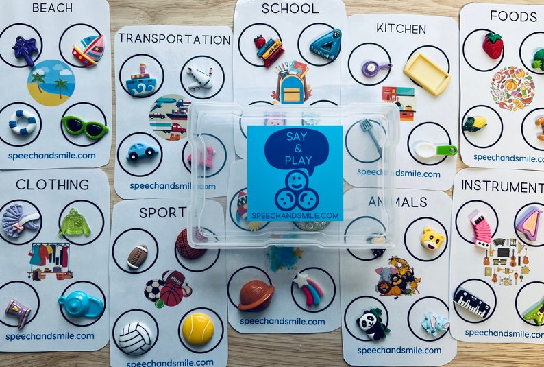 Sorting Task Box With Mini Objects-speech Therapy Activity - Etsy