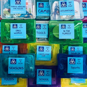 THEME MINI OBJECTS Kit Pick Your Theme Speech Therapy Say and Play ...