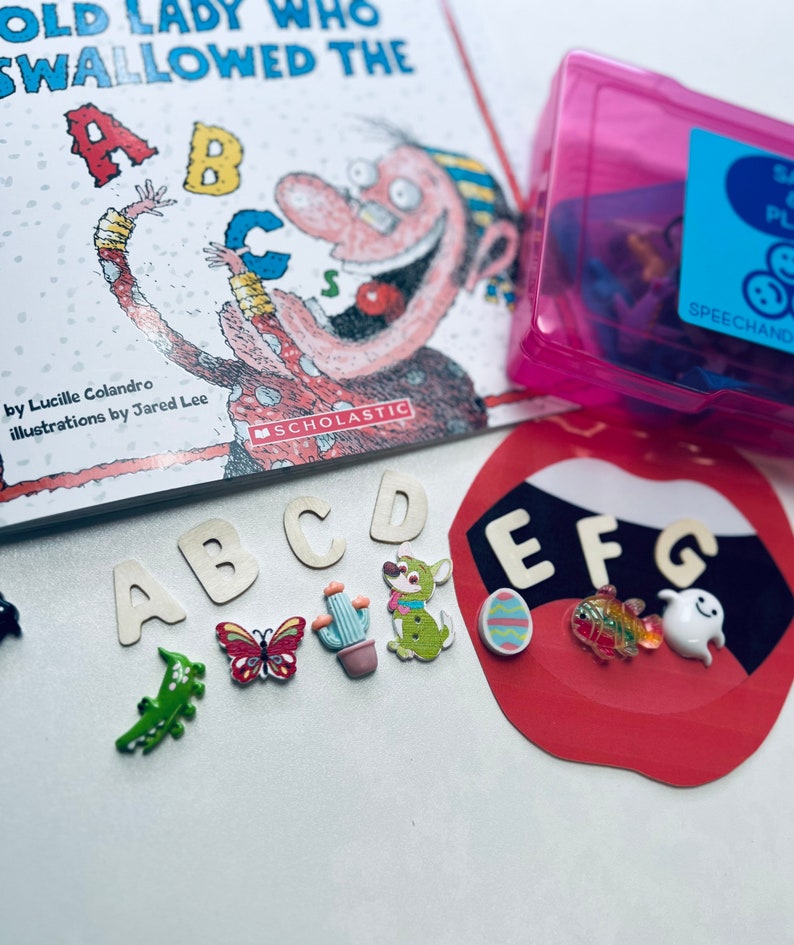 There Was an Old Lady Who Swallowed the Alphabet Book-story - Etsy