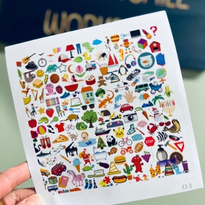 I Spy Sticker-i Spy Mix Stickers-conversation Starter Stickers-i Spy ...