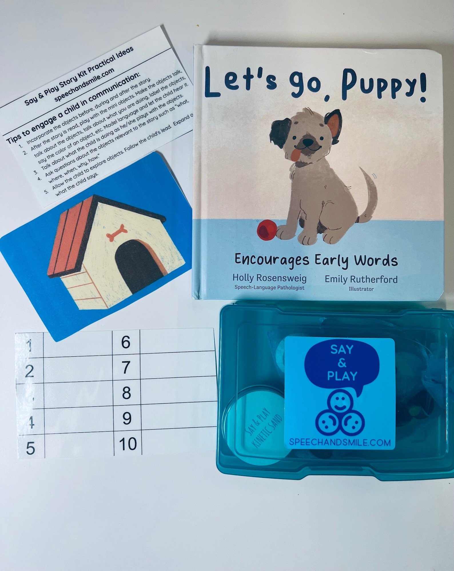Say & Play Story Kit With Mini Objects – Let’s Go Puppy + Early Sounds ...