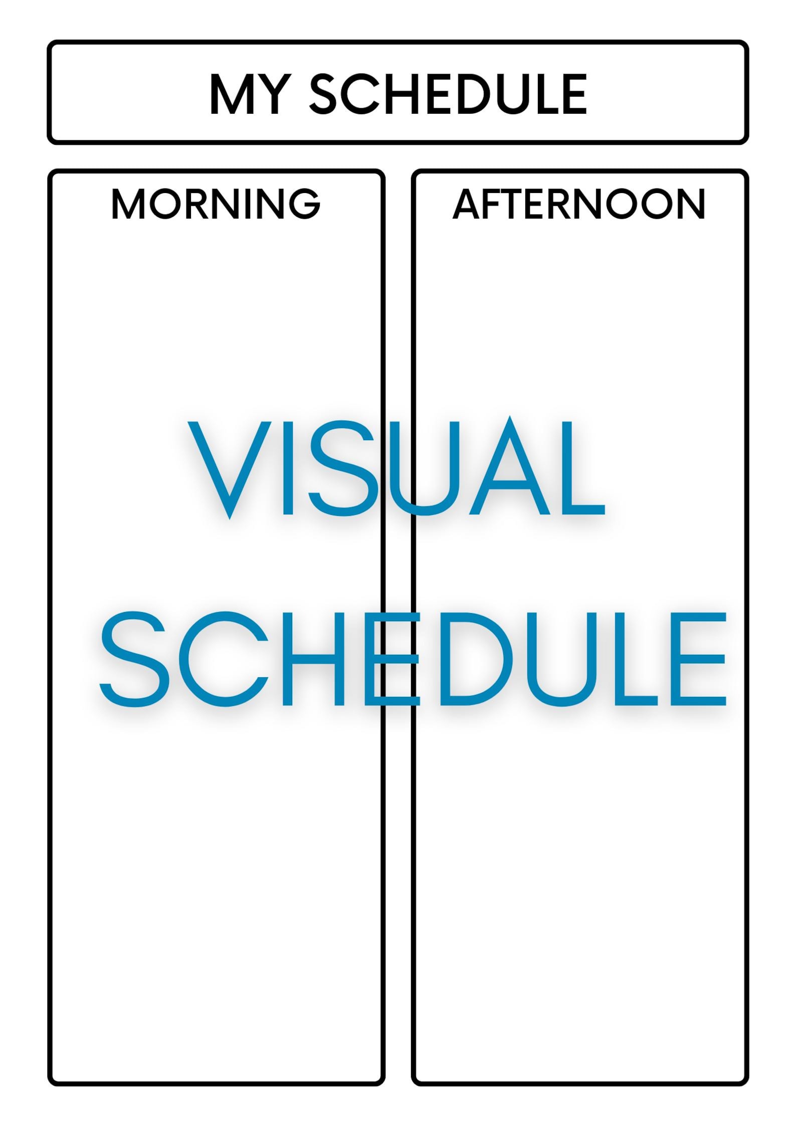Visual Schedule With Cards and Make Your Own Cards Digital Download ...