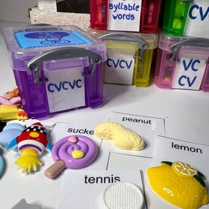 Mini Object Words for Speech Therapy Apraxia Objects Cv-vc, Cvc, Cvcv ...