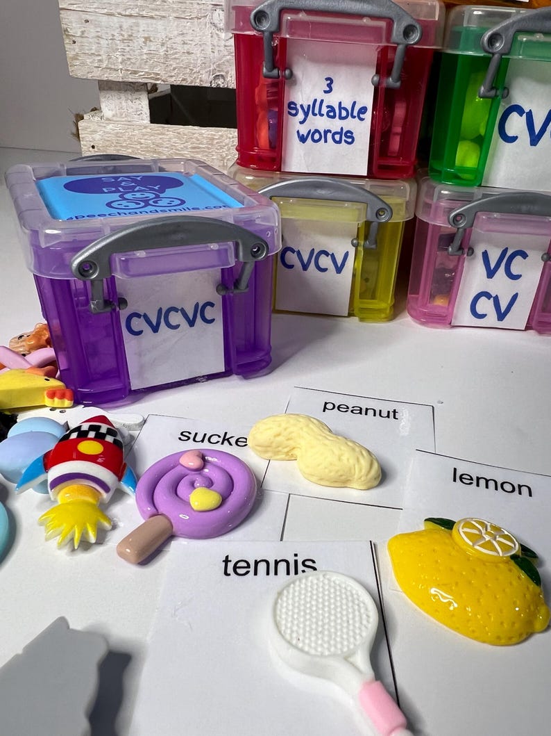 Mini Object Words for Speech Therapy Apraxia Objects Cv-vc, Cvc, Cvcv ...