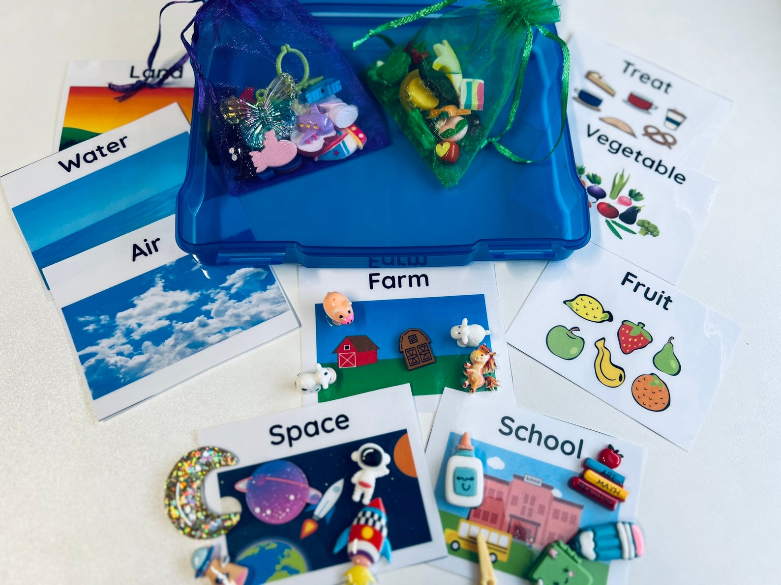 Sorting Kit – Mini Objects for Categories, Preschool Task Box, Speech ...