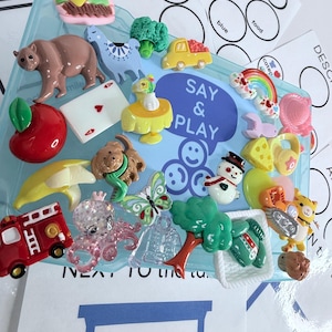 LANGUAGE Task Box With Mini Objects Speech Therapy Activity Box ...