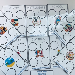 Sorting Mats PRINTABLE Sorting Mats for Trinkets and Objects-learn to ...