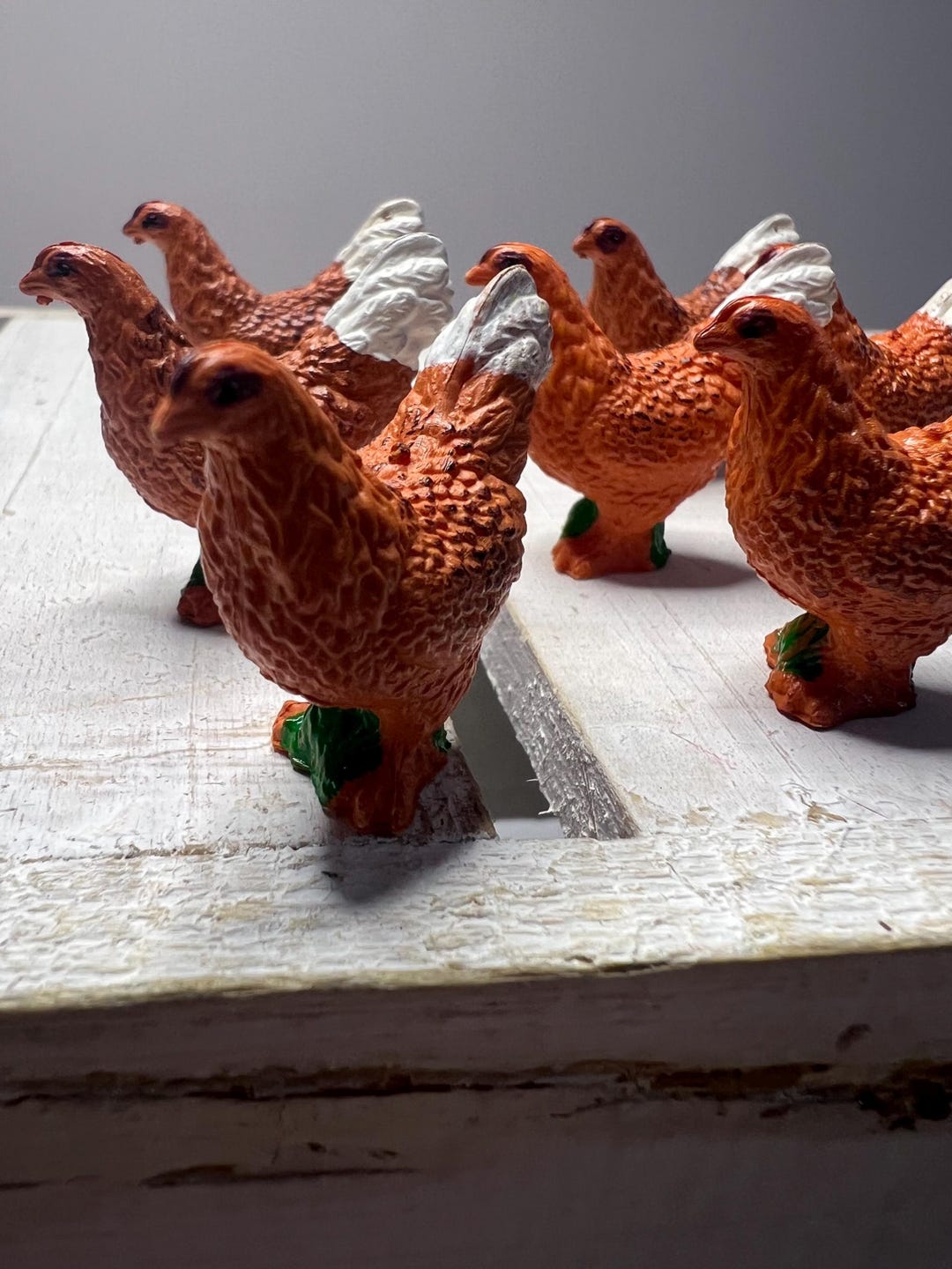 Miniature Chicken Figure 3D Mini Objects Speech Therapy Mini Hen ...