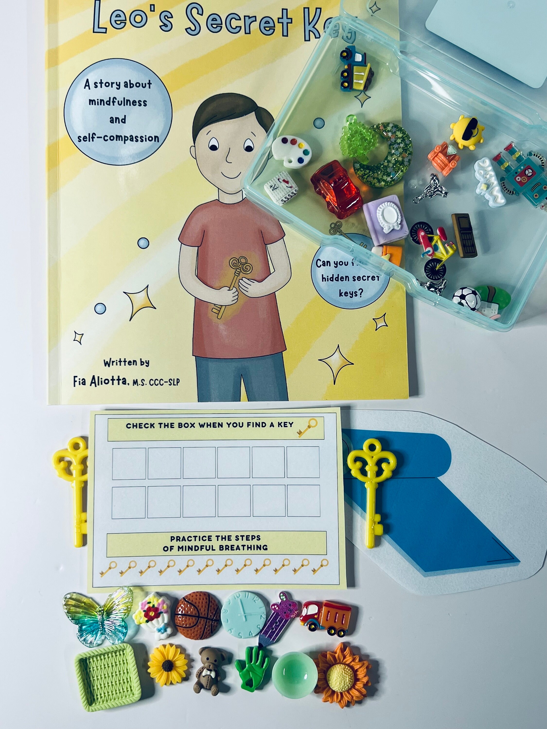 Story Kit With Mini Objects INCLDUES BOOK Leos Secret Key Mindfulness ...
