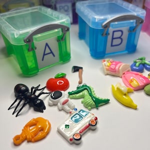 Alphabet Objects Trinkets 7 per Letter Objects in Storage BEST SELLER ...