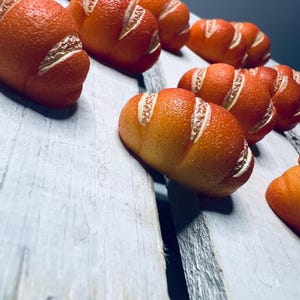 FOOD MINIS Miniature Bread Roll Trinkets Speech Therapy Mini Objects ...