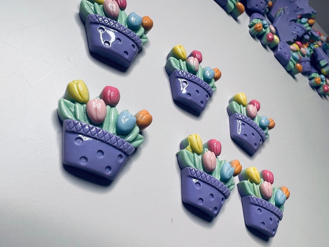 Miniature Tulip Flower Trinkets Alphabet Objects mini Flower Object ...
