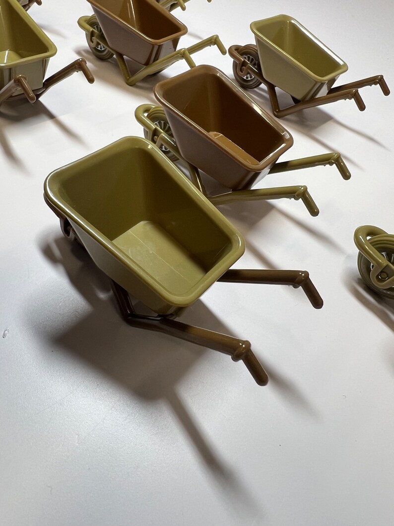 Mini Wheelbarrow for Trinkets-speech Therapy Mini Objects- Dollhouse ...
